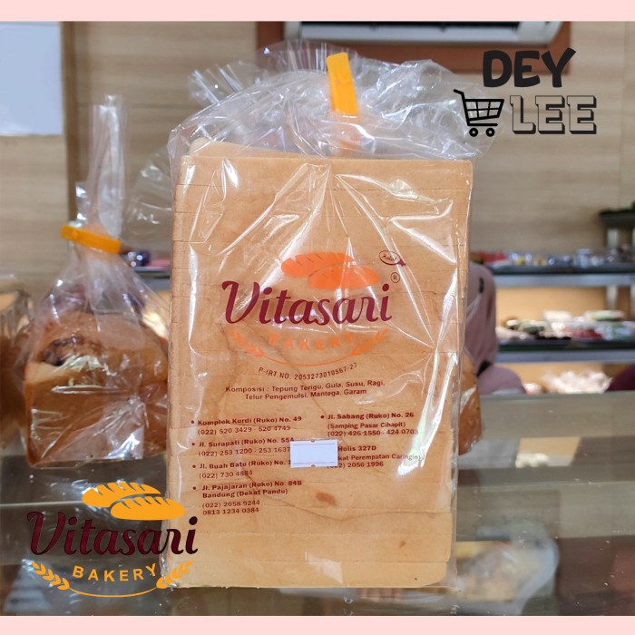 Jual VITASARI Roti Tawar Besar 1 pak isi 17 lembar Fresh Halal Bandung | Shopee Indonesia