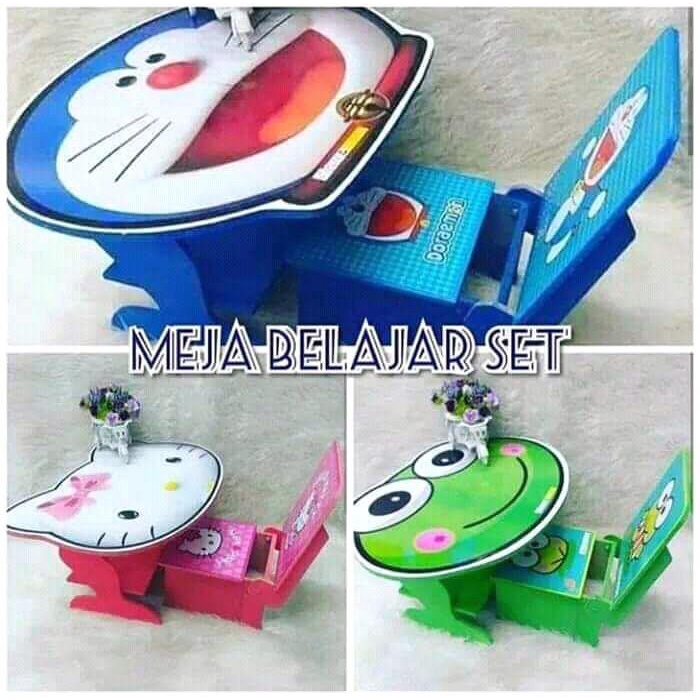 Jual meja belajar set kursi karakter - HELLO KITTY | Shopee Indonesia