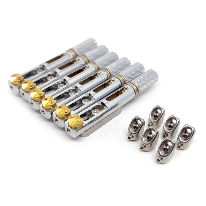 Jual Headless Mono Rail Bridge for Normal / Multi Scale 6 Strings ...