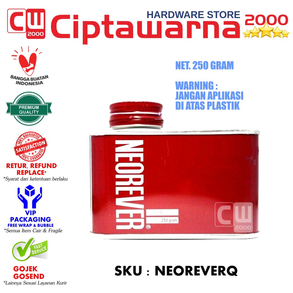 Jual Neorever Soda Api 250gr paint removal Perontok Cat | Shopee Indonesia