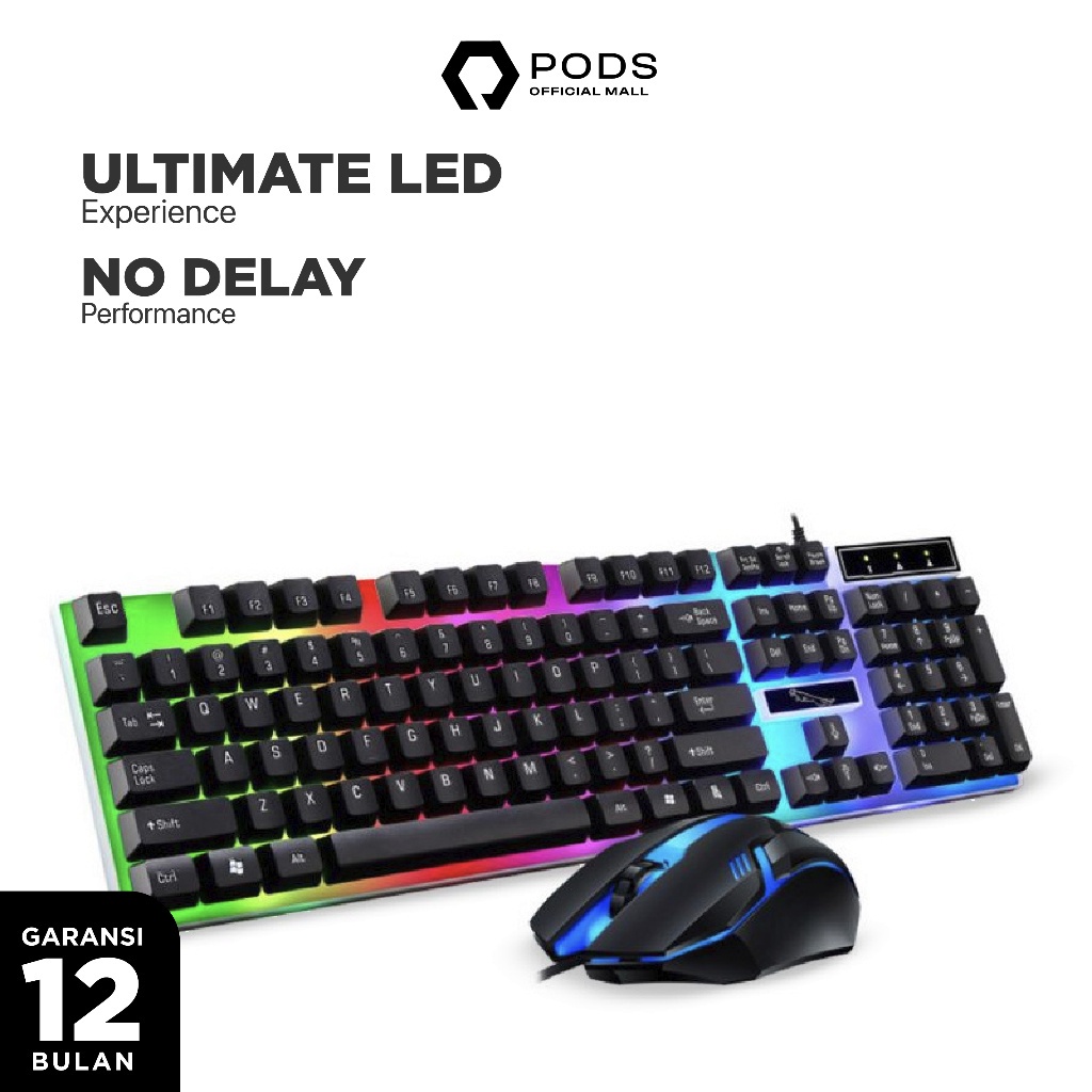 Jual [PRODUK VIRAL] Keyboard and Mouse G21B Gaming Set - LED RGB ...