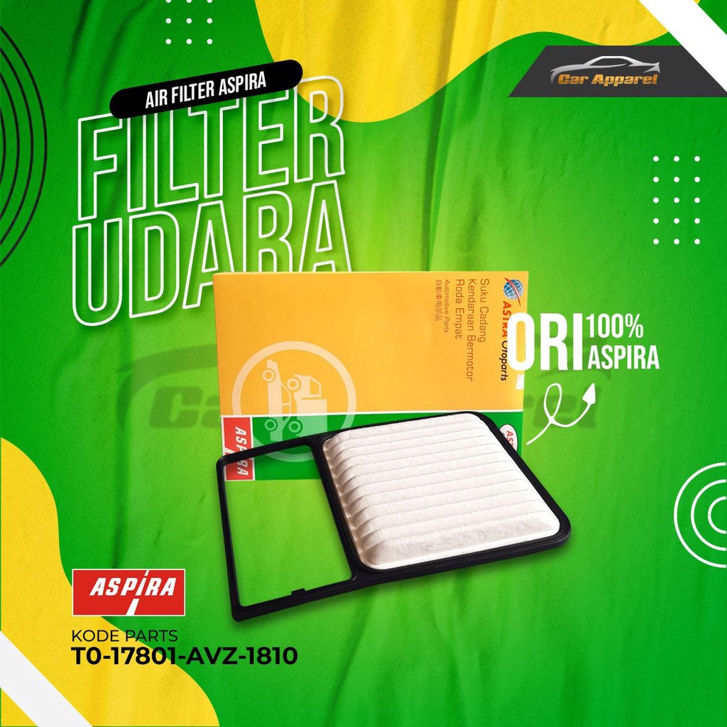 Jual Air Filter Aspira Avanza Xenia Old 2004-2010 17801-AVZ-1810 Filter ...