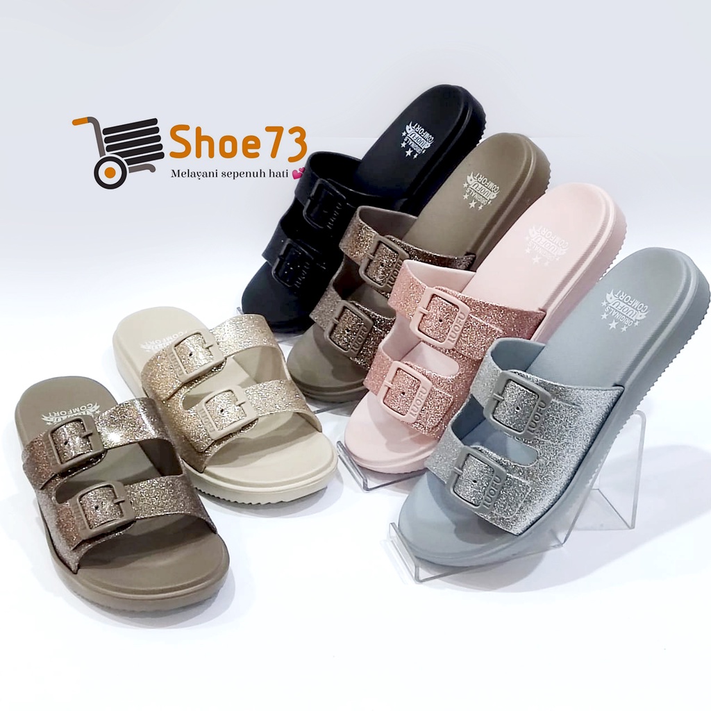 Jual LUOFU E 7188 D-G5W SIZE 36-40 ORIGINAL | Sendal Selop Ban 2 Jelly ...