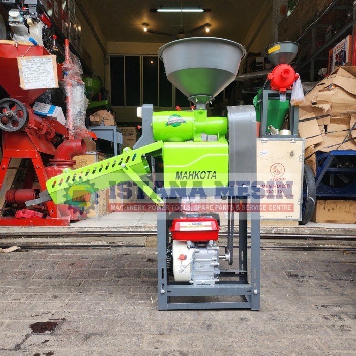 Jual MESIN GILING PADI MAHKOTA GILINGAN PADI PORTABLE KD 580S + MESIN ...