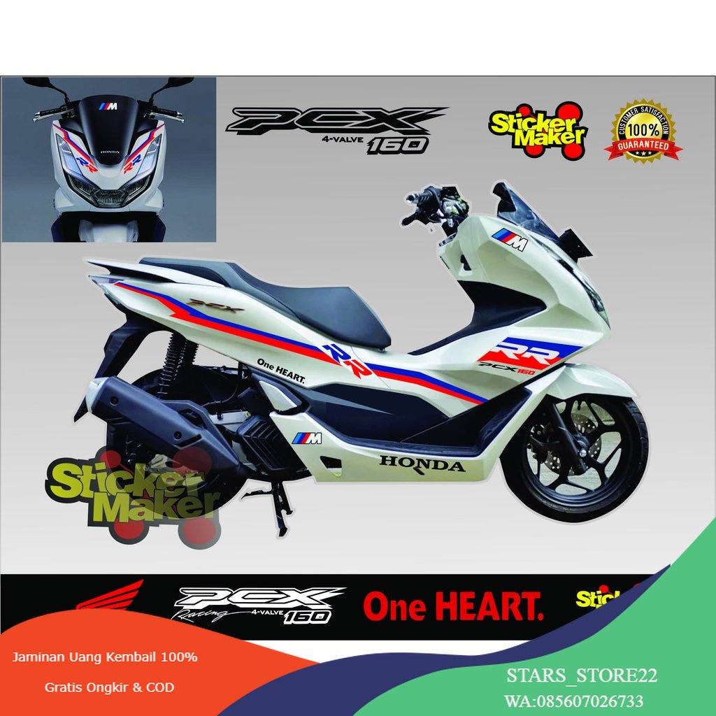 Jual (PREMIUM) CUTTING STIKER HONDA PCX 160 PCX 150 DESAIN 2023 stiker ...
