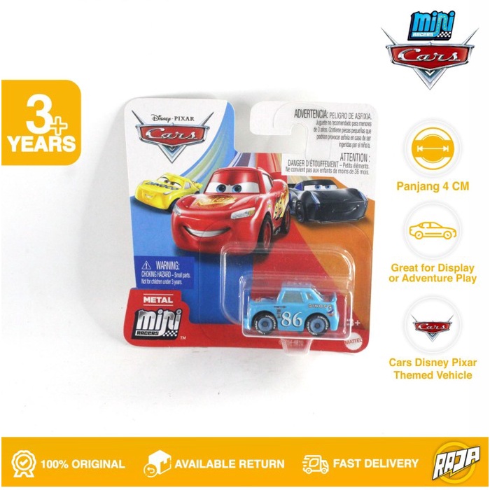 Jual Cars Disney Pixar Mini Racers Mattel - Dinoco Chick Hicks | Shopee ...