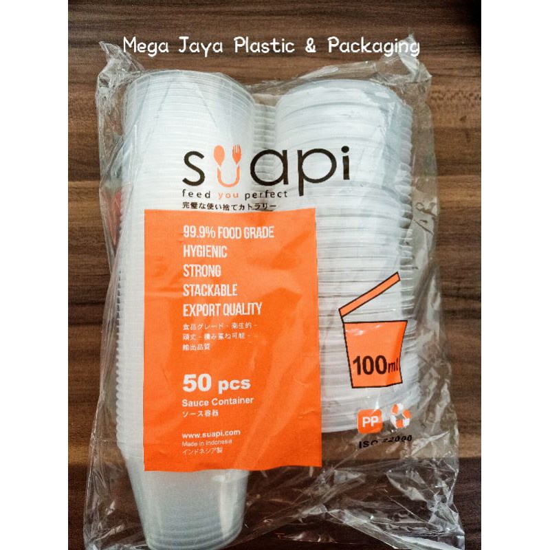 Jual Sauce Container Suapi 100ml isi 50pcs/pack | Shopee Indonesia