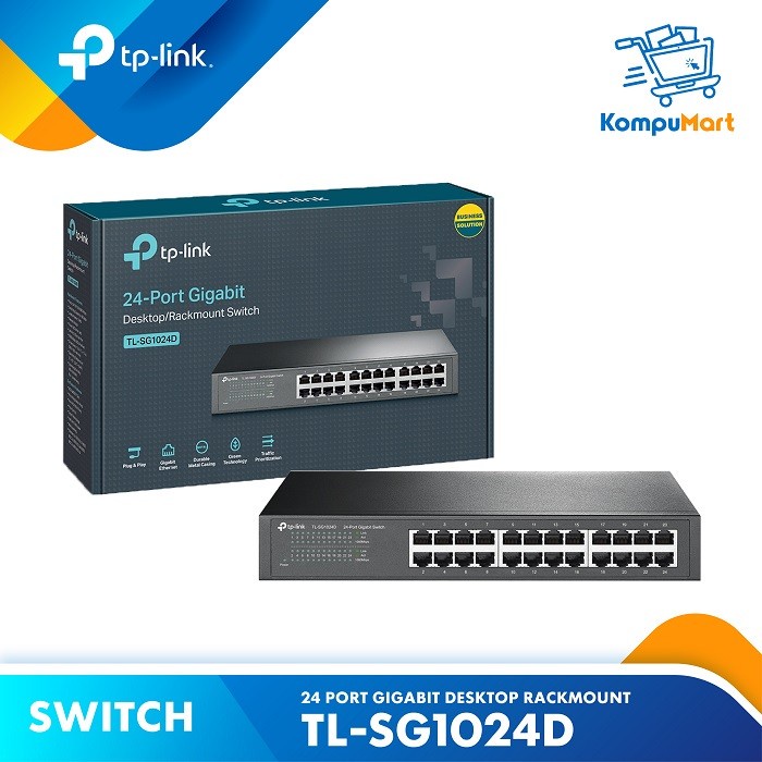 Jual Switch Hub TPLink 24 Port TL-SG1024D Gigabit Desktop/Rackmount ...