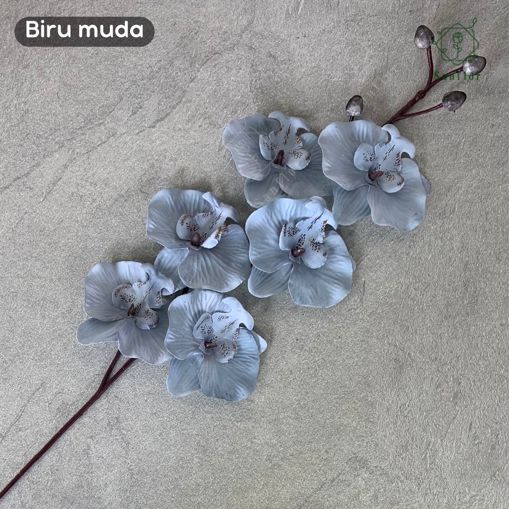 Jual BUNGA ANGGREK K6 / ORCHID ARTIFICIAL FLOWER HIASAN PELAMINAN ...