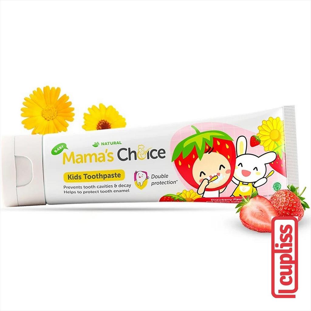 Jual Mama Mama's Choice 45gr Kid Toothpaste Strawberry Pasta Gigi 45 gr ...