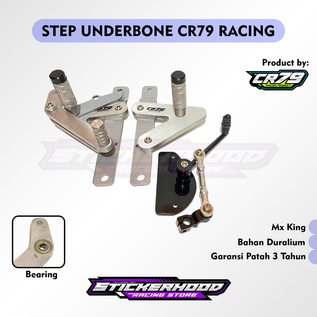Jual STEP UNDERBONE CR79 RACING MX KING DURAL FULLSET | Shopee Indonesia