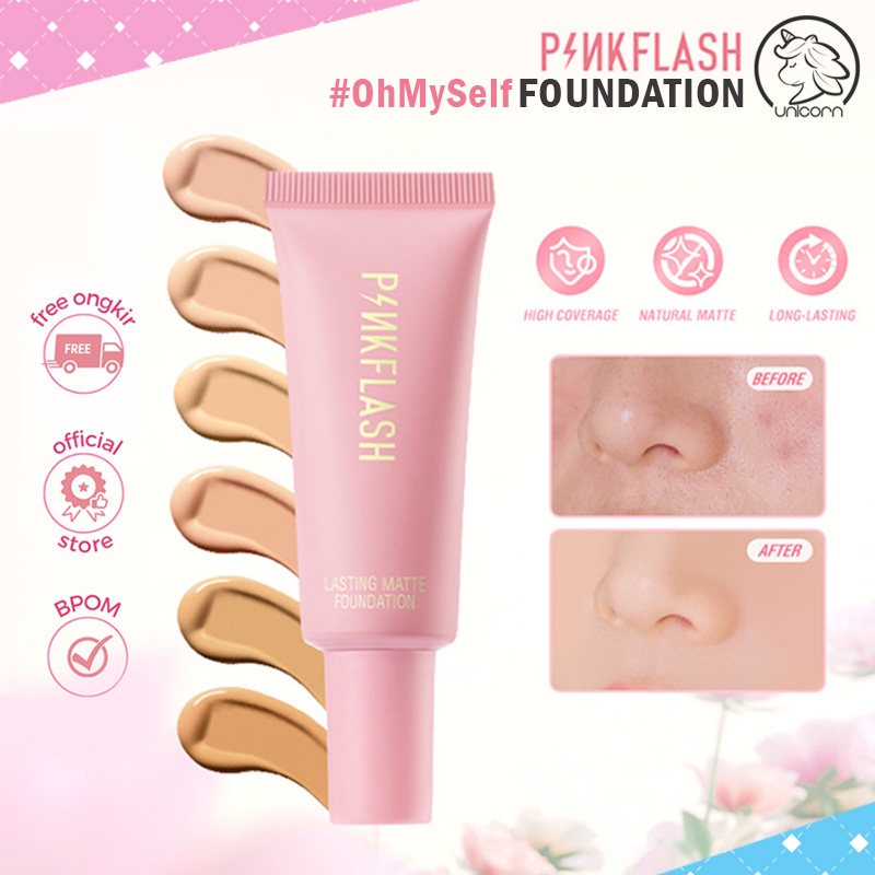 Jual PINKFLASH #OhMySelf Lightweight Foundation Oil control F03 ...