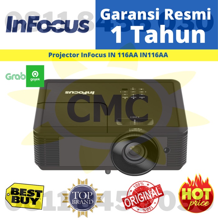 Jual Projector InFocus IN 116AA IN116AA WXGA 3800 Ansi Lumens HDMI VGA ...