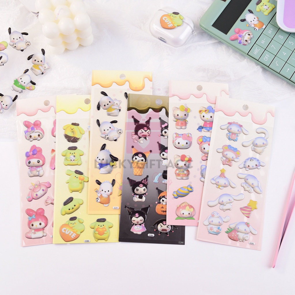 Jual STICKER SANRIO 3D TIMBUL / STIKER 3D TIMBUL KARTUN JEPANG / REAL ...