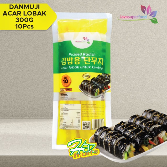 Jual Danmuji Panjang|Pickled Radish|Acar Lobak Untuk Kimbap Isi 10 ...