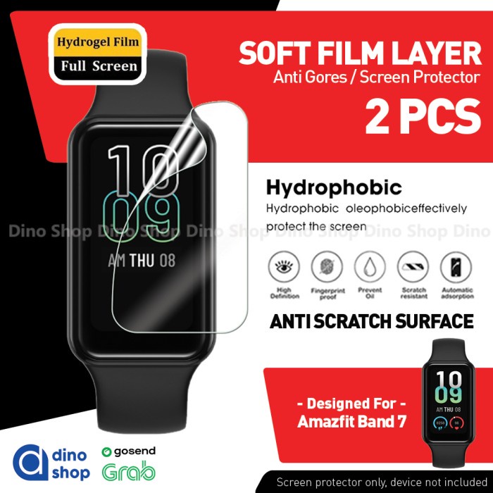 Jual Anti Gores TPU Hydrogel isi 2 For Amazfit Band 7 Screen Protector | Shopee Indonesia