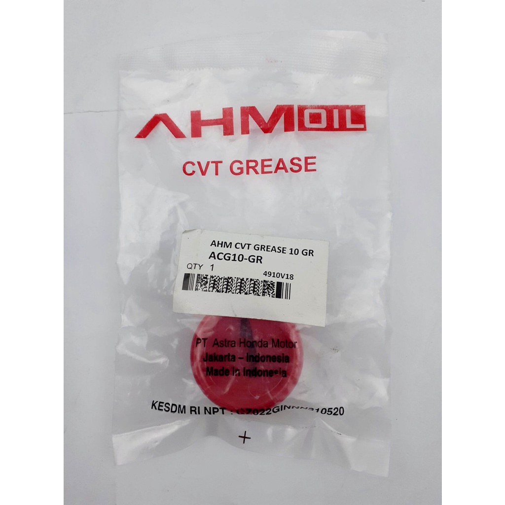 Jual Gemuk Cvt - Grease Cvt 10 GR Untuk Semua Motor Honda Kode ACG10-GR ...