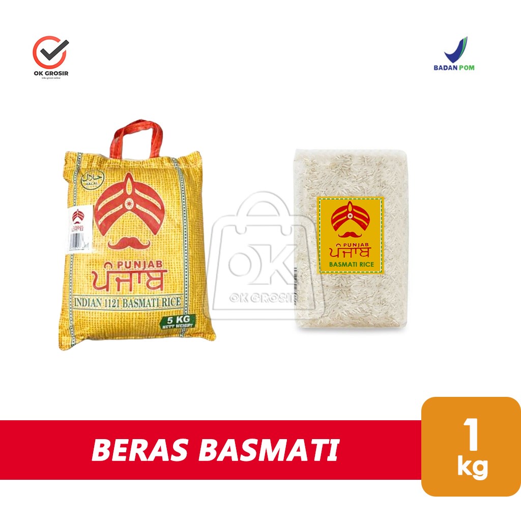 Jual Beras Basmati Punjab / Beras India (Repack 1 kg) | Shopee Indonesia