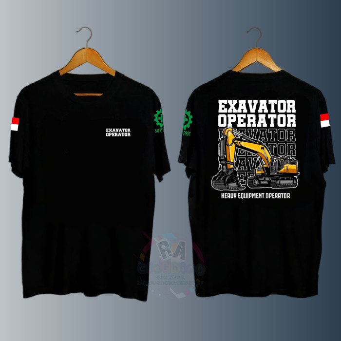 Jual KAOS EXAVATOR OPERATOR INDONESIA BAJU OPERATOR ALAT BERAT SOFT ...