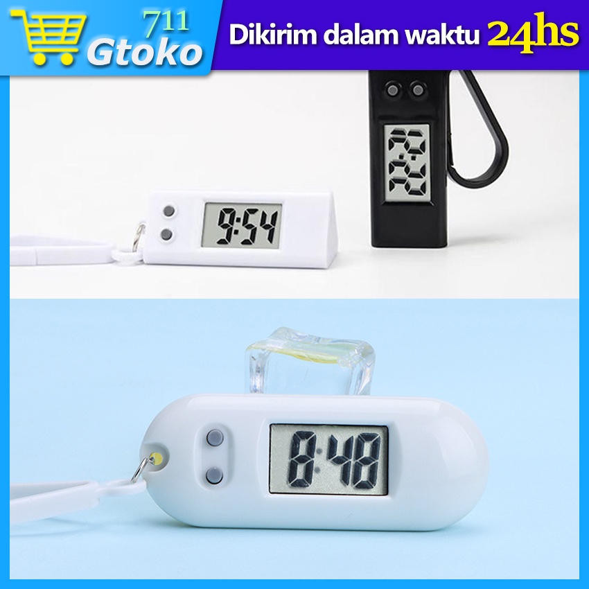 Jual Gantungan Kunci Jam Digital LCD Saku Mini Portable Jam Elektronik ...