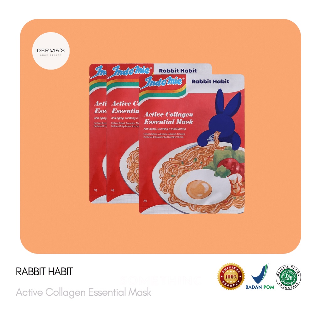 Jual Rabbit Habit Active Collagen Essential Mask 20gr (100% ORIGINAL ...