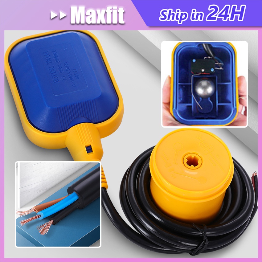 Jual Otomatis Pompa Celup Float Switch 2/5/10 meter cabel Spare Part ...