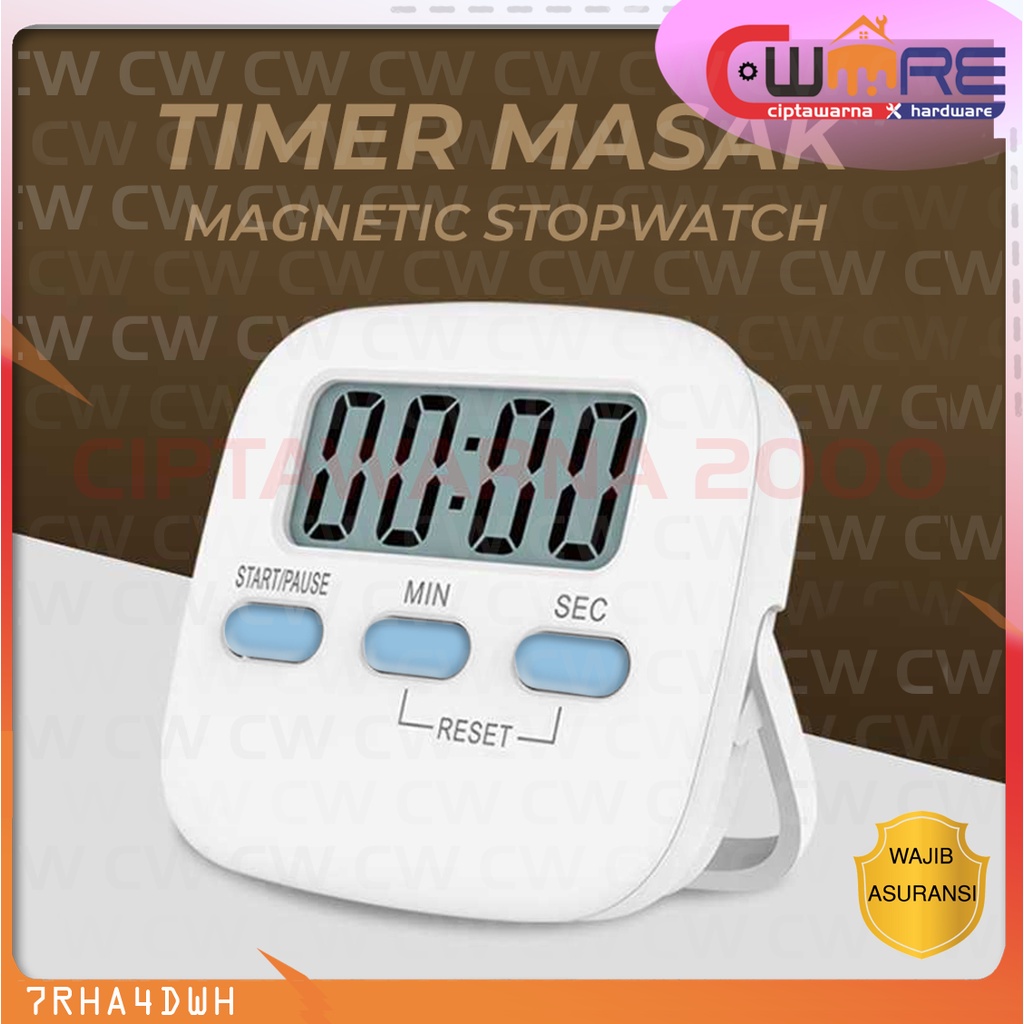Jual Digital Kitchen Timer Masak Magnet Jam Alarm Stopwatch Dapur ...