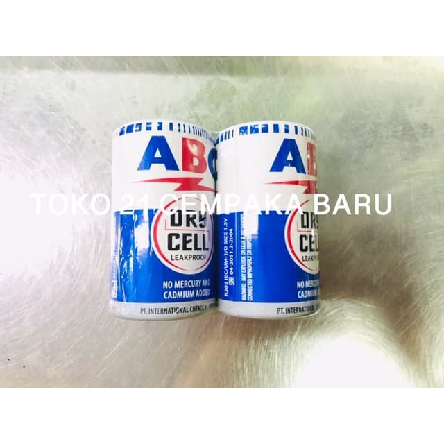 Jual Baterai ABC BIRU Tipe R20S isi 2 PCS | Batre ABC Biru R20 Tipe D ...