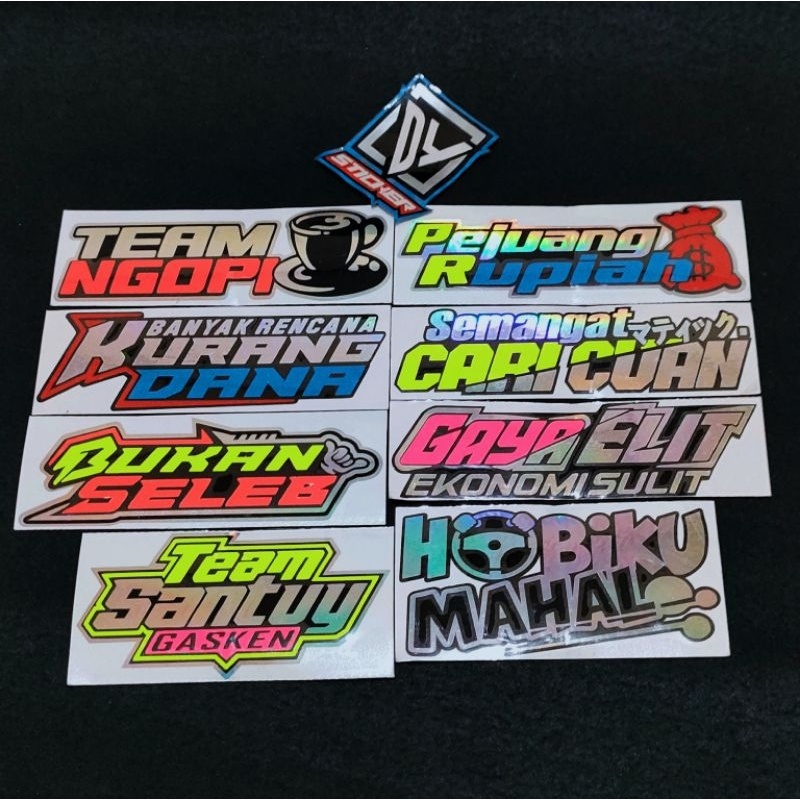 Jual STICKER PEJUANG RUPIAH BUKAN SELEB TEAM NGOPI CUTTING | Shopee ...