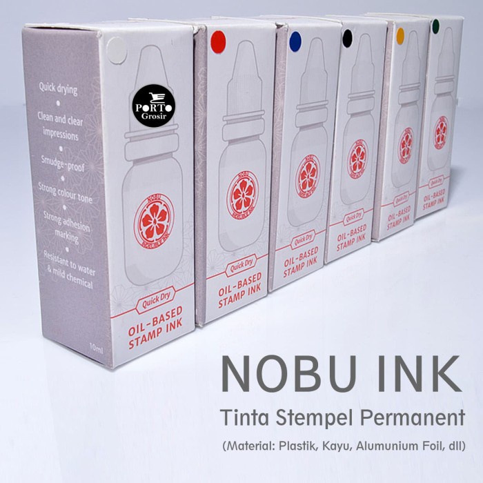 Jual Tinta Stempel Permanen Nobu Ink - Cap Plastik - Cap Expired Date ...