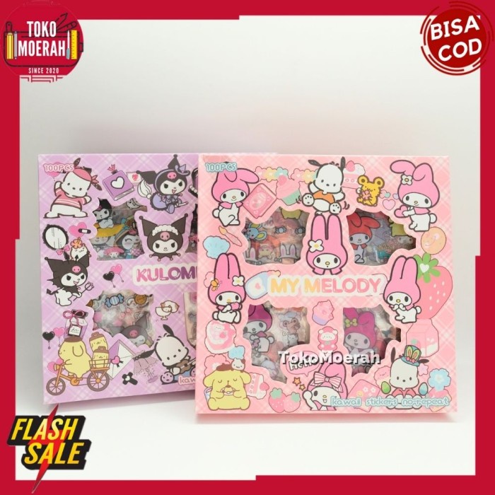 Jual STIKER SANRIO STICKER 100 MASU SANRIO IMUT UNIK LUCU STIKER MURAH ...