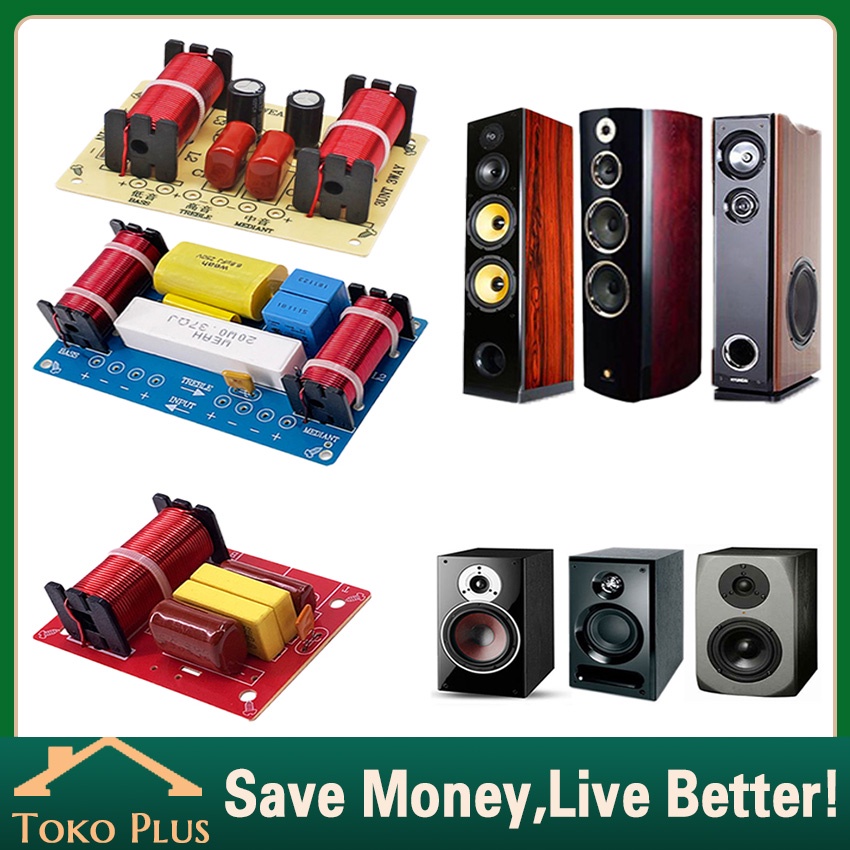 Jual 2/3 Way Speaker Modul Crossover Frekuensi Audio Hi-Fi 3 Arah 3 Unit Speaker 120W Treble ...