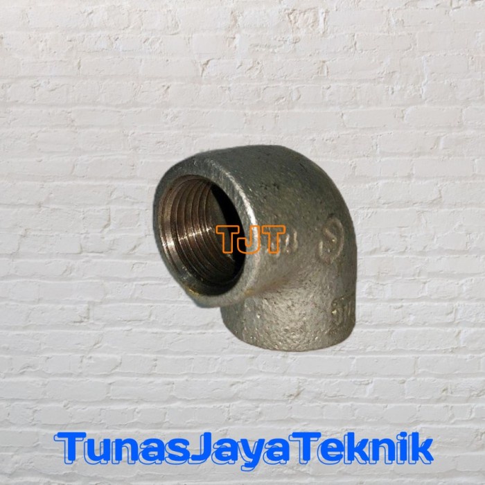 Jual Knee gip 3/4" sambungan pipa gip besi galvanis | Shopee Indonesia