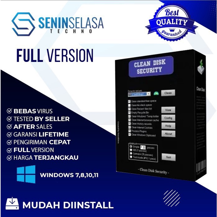Jual Software Delete File Permanen: Clean Disk Security 8 [WIN ...