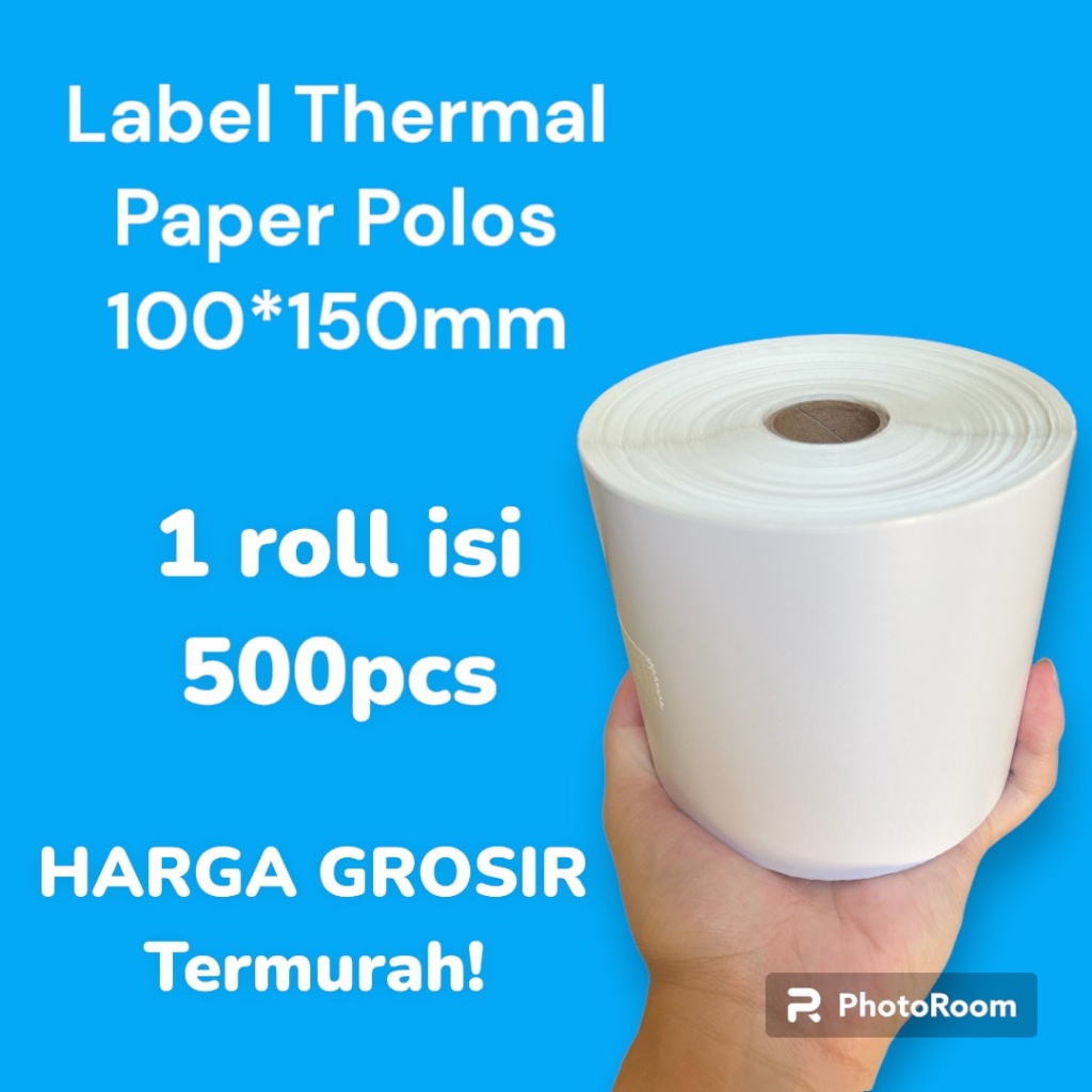 Jual Kertas Label Thermal 150x100mm (A6) Label Polos 1 ROLL isi 500pcs | Shopee Indonesia