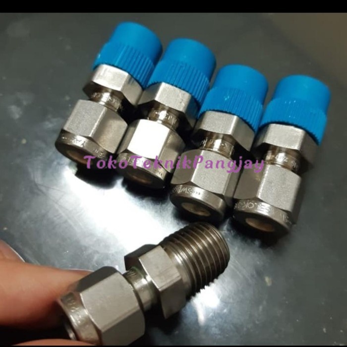 Jual Male Connector swagelok 12 mm OD x 1/2 inch | Shopee Indonesia