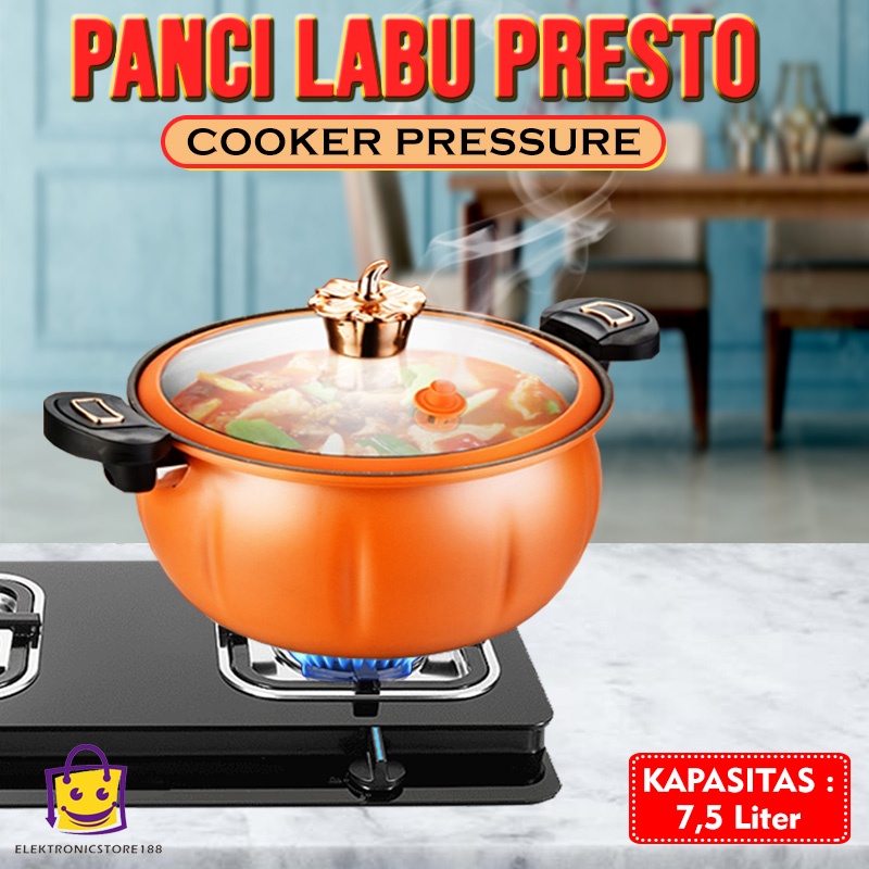 Jual (E.S) COD Panci Presto Model Labu Besar Kapasitas 7.5 Liter ...