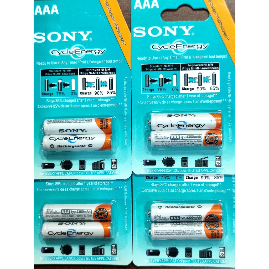 Jual Baterai Charger Sony AAA 4300 Mah Baterai Cas Sony AAA 4300 Mah ...