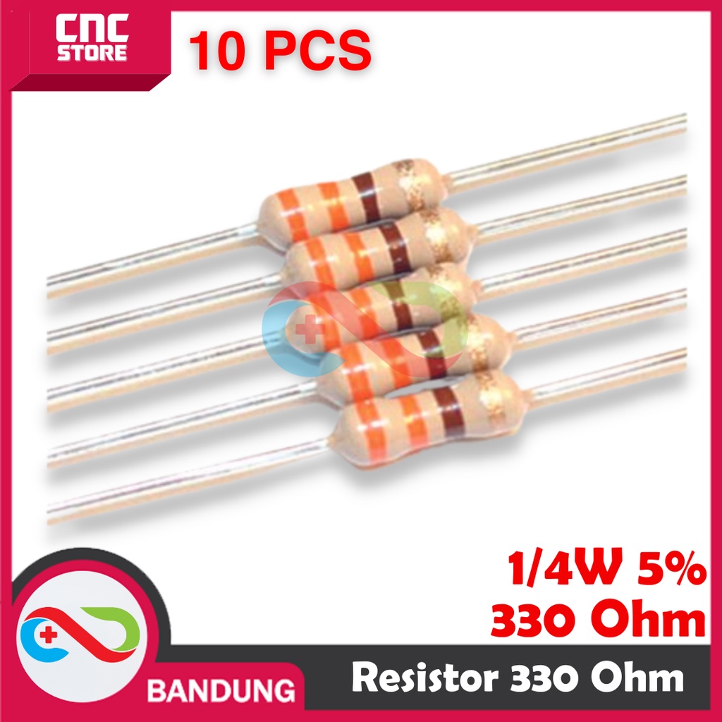 Jual 10X RESISTOR 330 330OHM 1/4W 5% METAL FILM | Shopee Indonesia