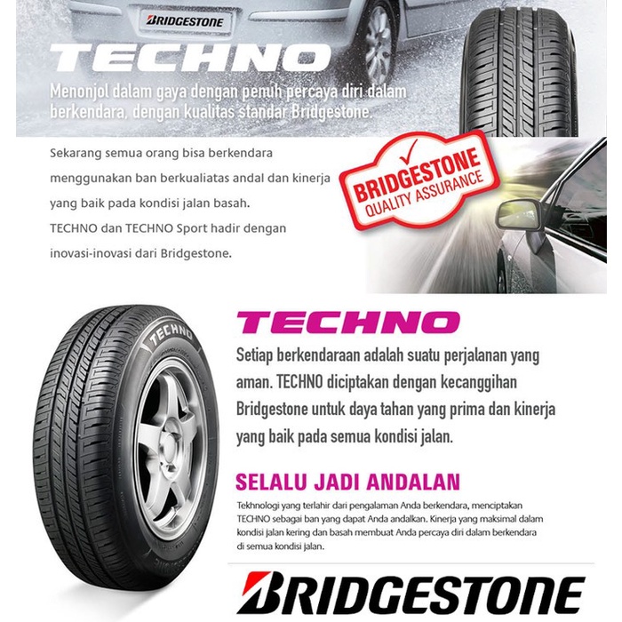Jual Ban Bridgestone NEW TECHNO 185 65 R15 Avanza Veloz Ertiga Livina | Shopee Indonesia