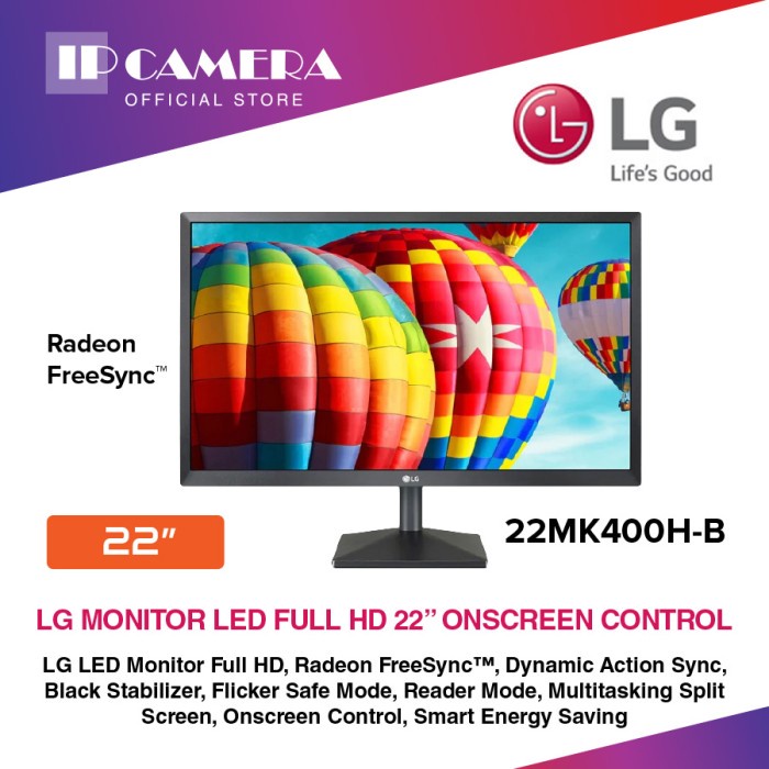 Jual Lg Monitor Led 22 Inch 22mk400h B Refresh Rate 75 Hz Shopee