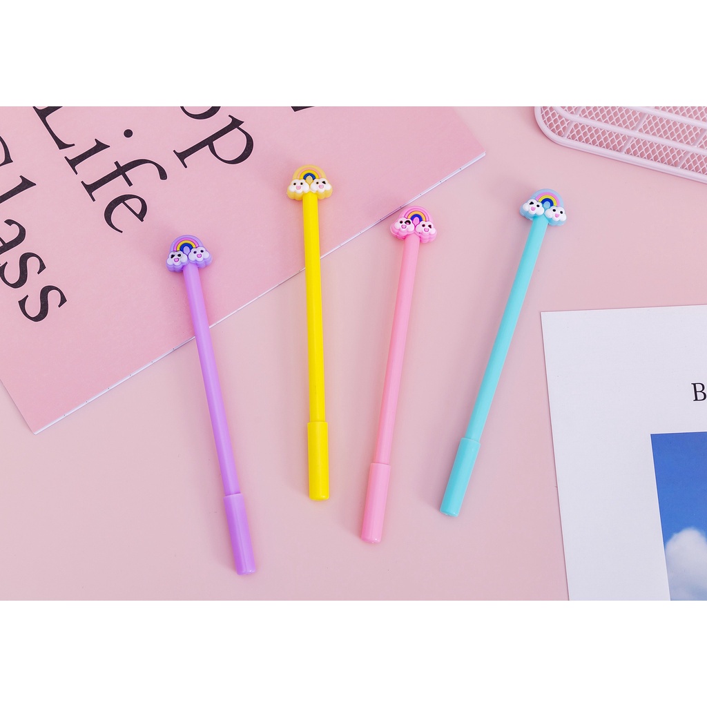 Jual Shope.holic 4pcs TKK 50015 Pulpen Karakter Rainbow - Pena Gel ...