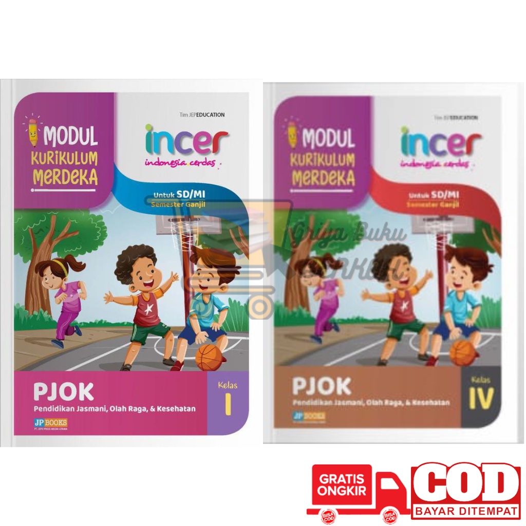 Jual Buku Modul Incer JP BOOKS PJOK K-Merdeka Kelas 1 2 3 4 5 6 SD dan ...