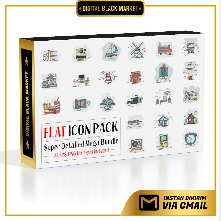 Jual Flat Icon Pack | Shopee Indonesia