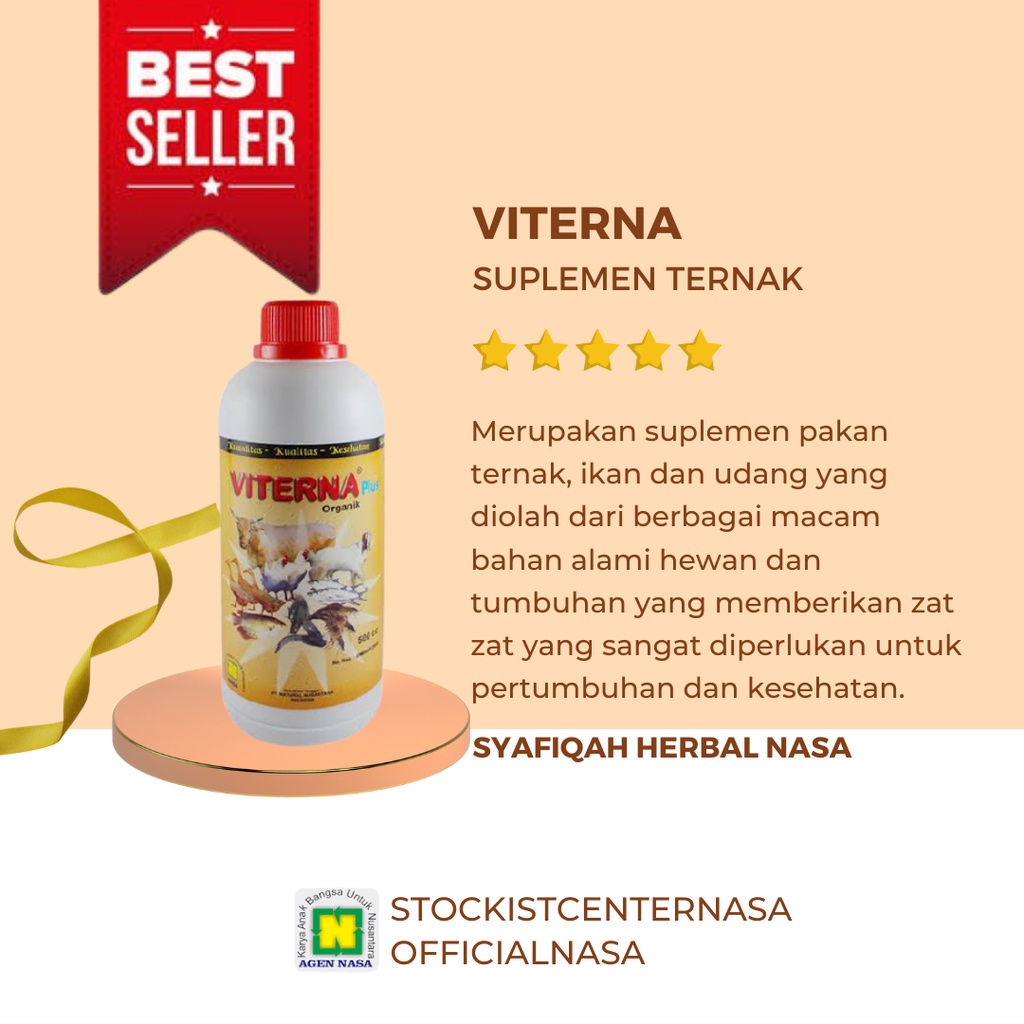 Jual VITERNA PLUS NASA kemasan 500 cc / Vitamin Ternak Dan Penggemukan ...