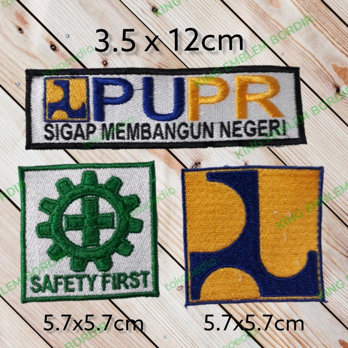Jual LOGO PU,PATCH BORDIR PUPR,LOGO BORDIR PUPR,PATCH BORDIR,EMBLEM ...