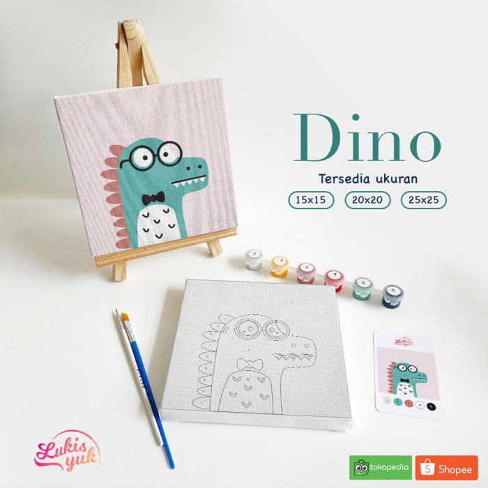 Jual Paint by Numbers 15x15 cm - Painting kit - by Lukis Yuk - Wavy ...