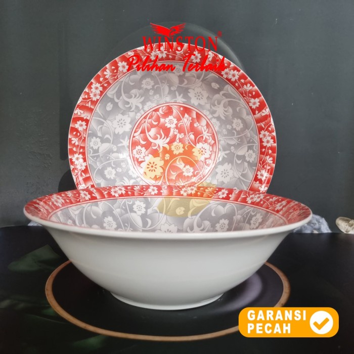 Jual WINSTON 1pcs BUNGA BIRU Bowl Keramik 9 inch | Mangkok Makan Dalam ...