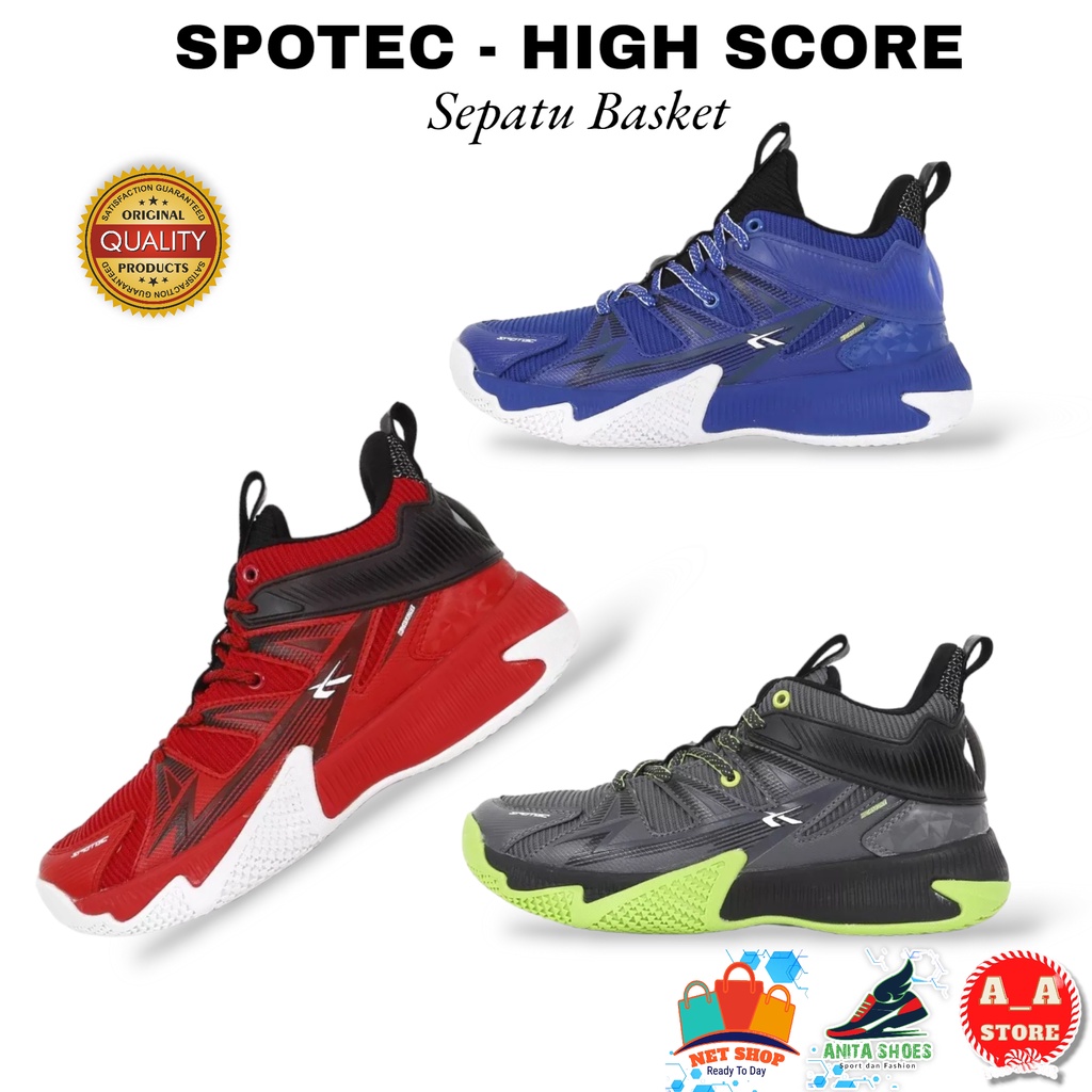 Jual Sepatu Basket Spotec High Score Basket Shoes Spotec | Shopee Indonesia