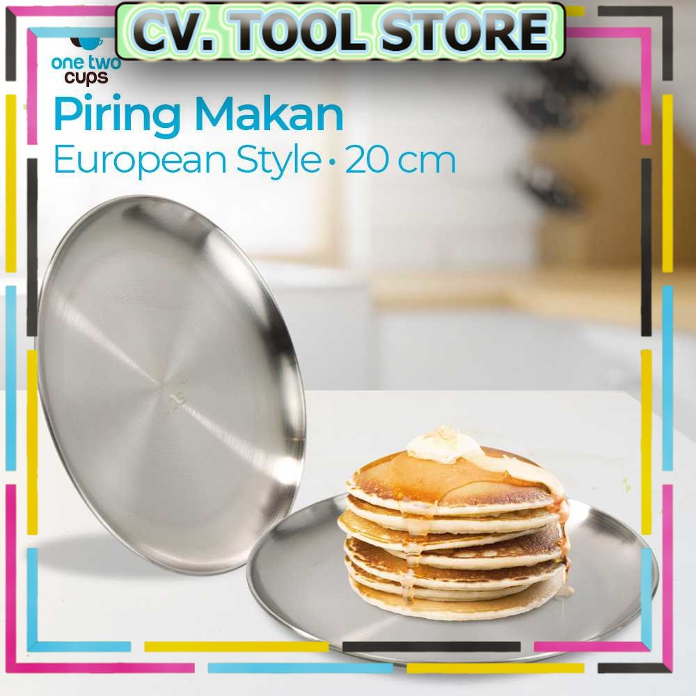 Jual TOOL STORE - One Two Cups Piring Makan Stainless Steel Sultan ...